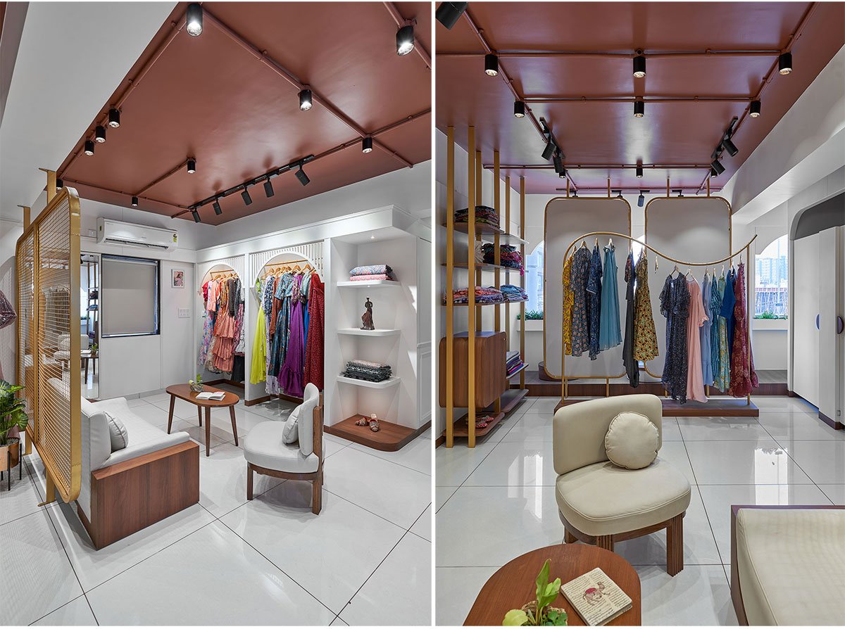 Reviving Elegance-The white rust renewal in fashion store interior ...